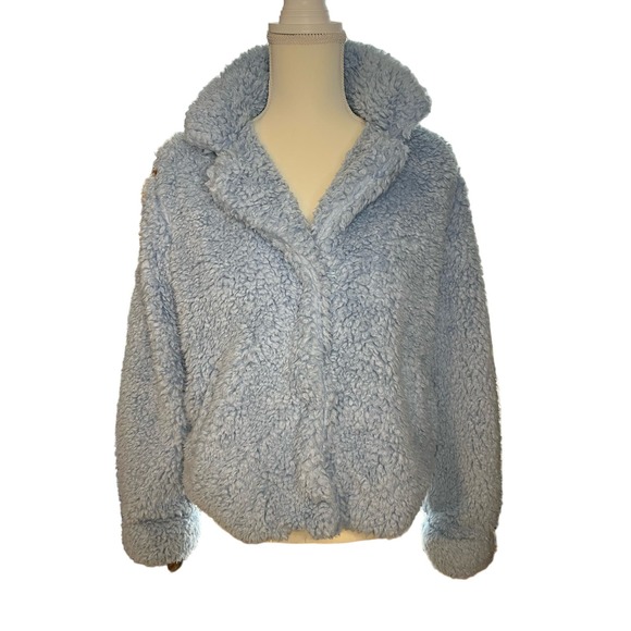 CoffeeShop | Jackets & Coats | Coffee Shop Santa Ny Light Blue Teddy ...